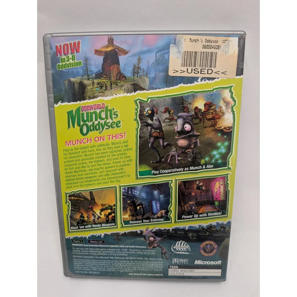 Microsoft | Video Games & Consoles | Oddworld Munchs Oddysee Microsoft ...